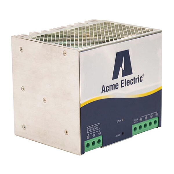 Acme Electric DC Power Supply, 90 to 254 V AC, 36 VDC, 480W, 12.0, Din ...
