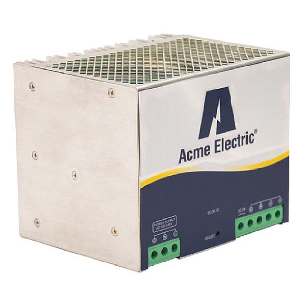 Acme Electric DC Power Supply, 90 to 254 V AC, 48V DC, 480W, 10, Din ...