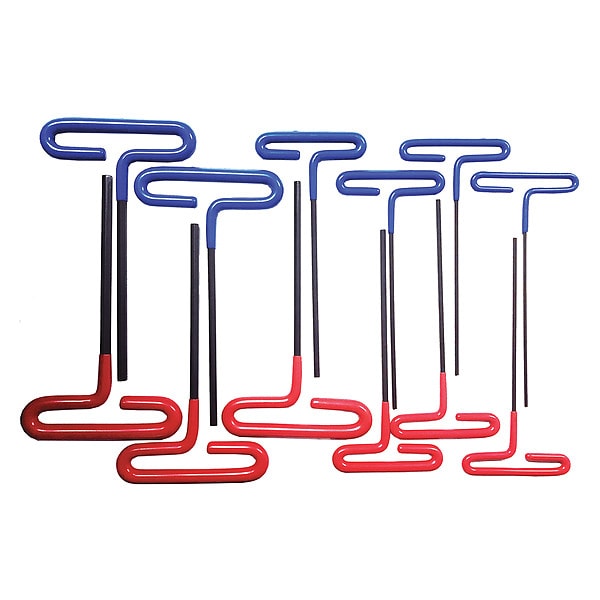 Westward 12 Piece Metric/SAE T-Shape Hex Key Set, 493L32 493L32 | Zoro