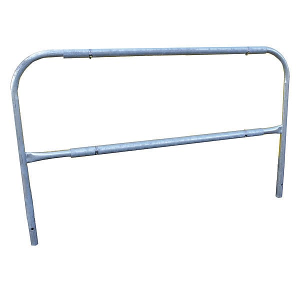 Garlock Safety Systems Guardrail, 53" L, Steel, Adjustable, Gray 409290 ...