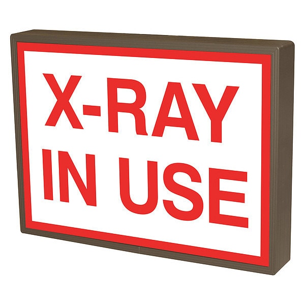 Tapco Custom Backlit Sign, X-Ray In Use, Red/White, 11 in W, 8 in H ...
