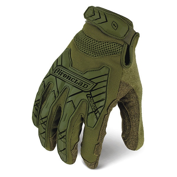 Ironclad Performance Wear Tactical Glove, Size XL, 9" L, Green, PR IEXT ...
