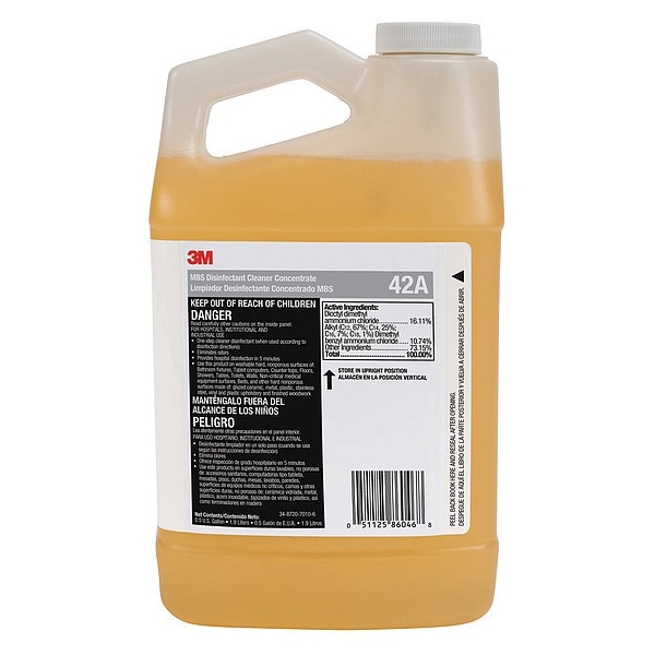 3M Cleaner and Disinfectant, 0.5 gal. Bottle 42A | Zoro