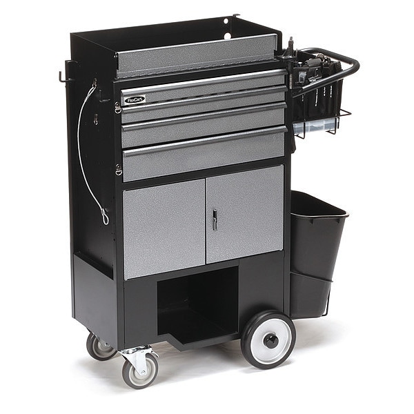 Flexcart Black, Light Duty, Tool Utility Cart FC-400LEWBT | Zoro