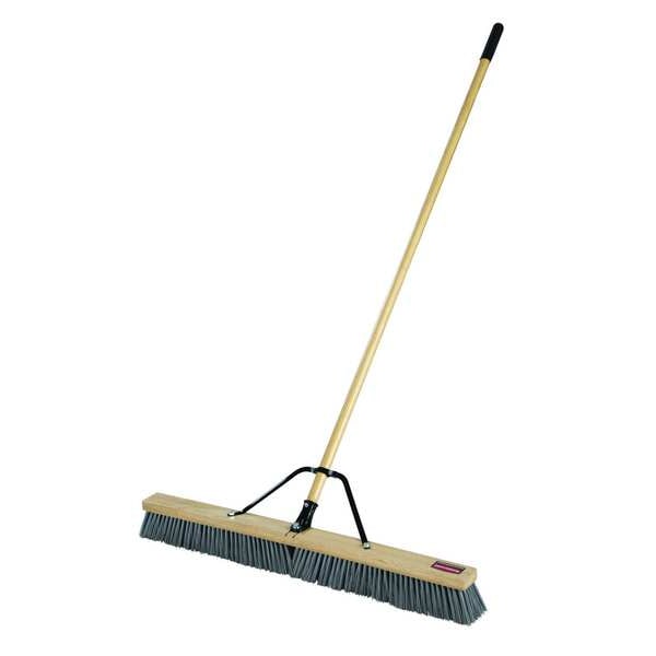 Rubbermaid Commercial 36 in Sweep Face Push Broom, Stiff, Synthetic ...