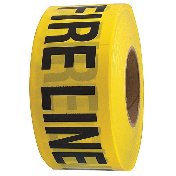 Zoro Select Barricade Tape, Fire Line Do Not Cross, 3 in Wide x 1000 ft ...