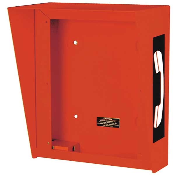 Hubbell Gai-Tronics Hooded Telephone Enclosure, Red 236-001RD | Zoro
