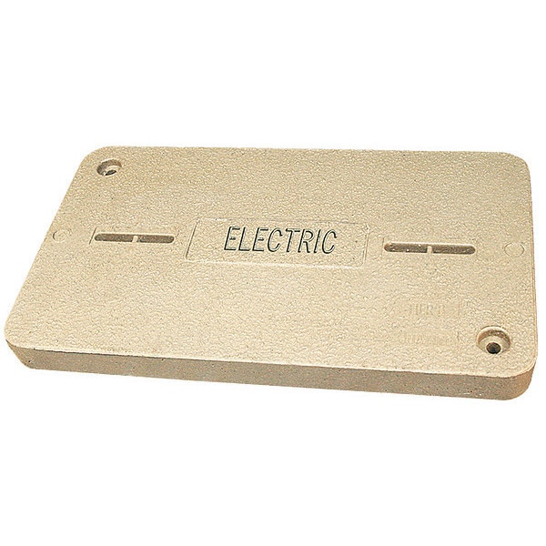 Quazite Underground Enclosure Cover, Electric Logo, 2 in. H x 13 in. W ...
