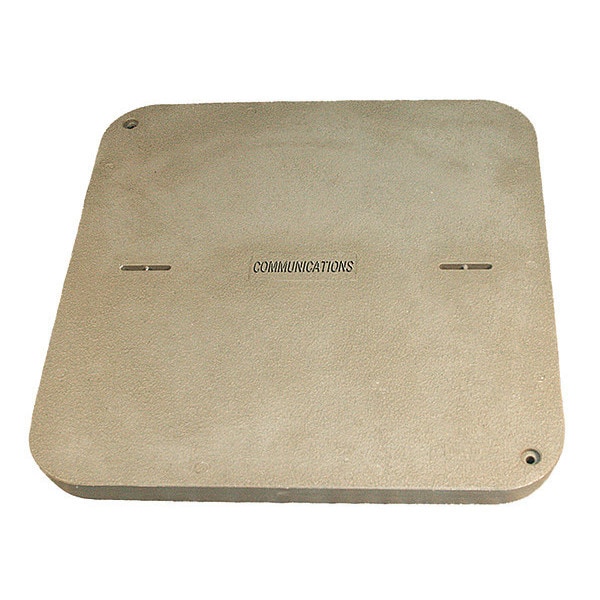 Quazite Underground Enclosure Cover, Communications Logo, 3 in. H x 36 ...