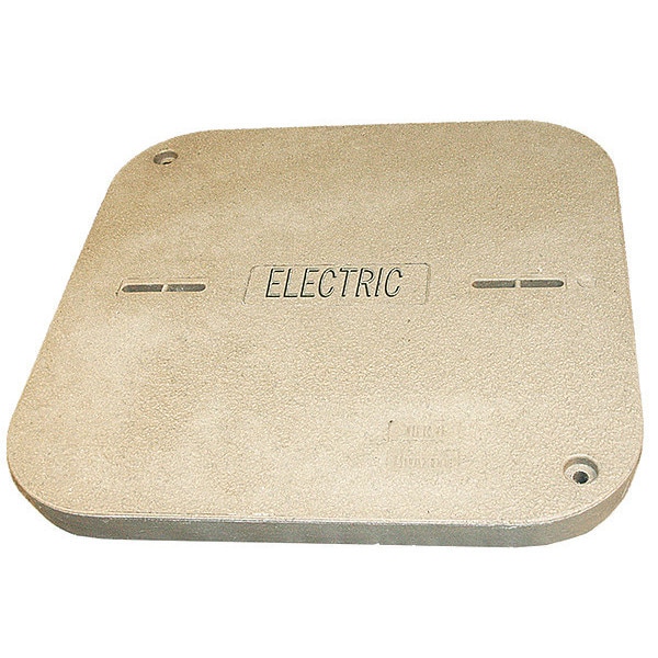 Quazite Underground Enclosure Cover, Electric Logo, 2 in. H x 24 in. W ...