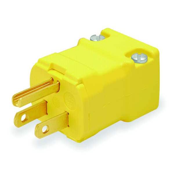 Hubbell Wiring Device-Kellems Straight Blade Plug, 5-15P, 15 A, 125V AC ...