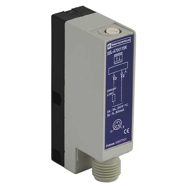 Telemecanique Sensors Photoelectric Sensor, Rectangular, Diffuse ...