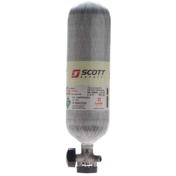 3M Scott SCBA Cylinder, 4500 psi, Gray, Carbon Fiber 804721-01 | Zoro