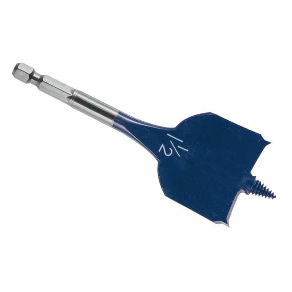 Bosch Stubby Spade Bit, 1 1/2 In, 1/2 Hex, 4 In L DSBS1021 | Zoro