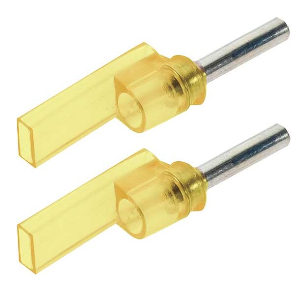 3M Pin Terminal, Yellow W/Clear Sleeve, PK200 711/10 | Zoro