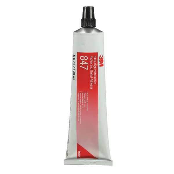 3M Rubber and Gasket Adhesive, 847, 5 fl oz, Tube, Brown 847 | Zoro