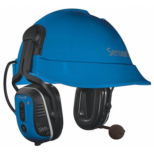 Sensear Hard Hat Mounted Electronic Ear Muffs, 23dB, SMARTMUFF SM1XHSRU ...