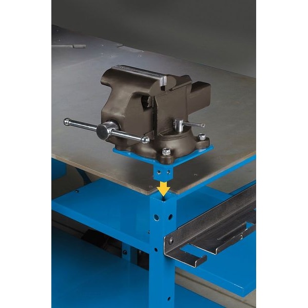 Miller Electric Vise Mount Plate, 7 W x 7 D x 4 H, Blue 300612 | Zoro