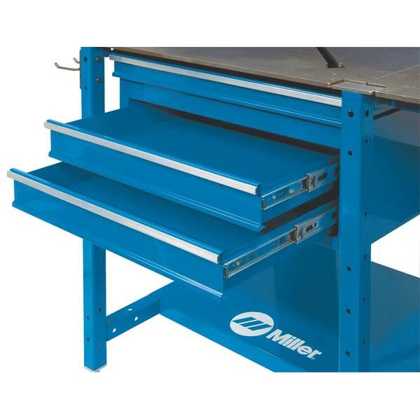 Miller Electric Drawer Module, 26 W x 16 D x 10 H, Blue 300610 | Zoro