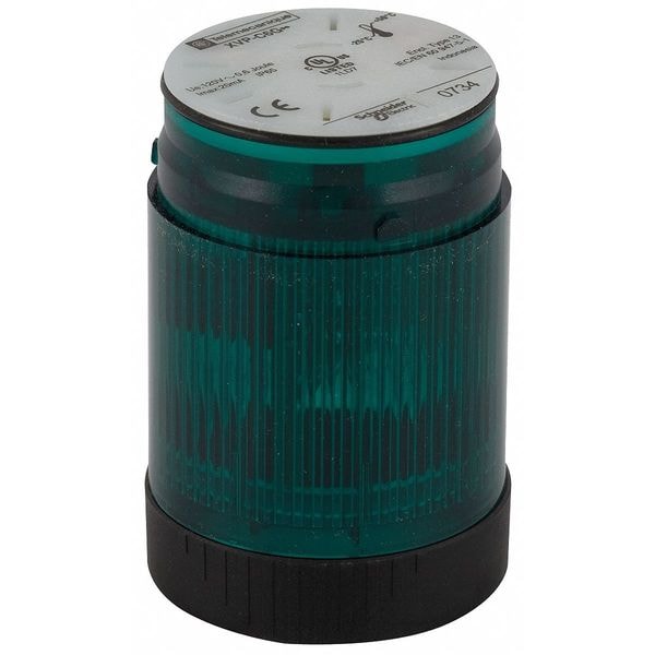Schneider Electric Tower Light, Flashing, 120V, 50mm, Grn XVPC6G3 | Zoro