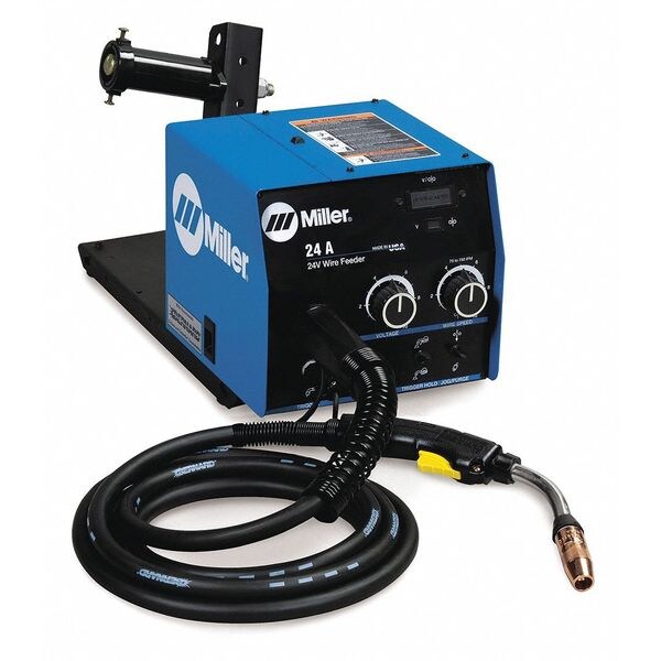 Miller Electric Wire Feeder, Type Bench, For MIG & Flux Cored 24A ...
