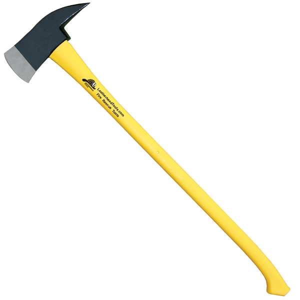 Leatherhead Tools Pick Axe, 36" Yellow Fiberglass Handle, 6 lb. Head ...