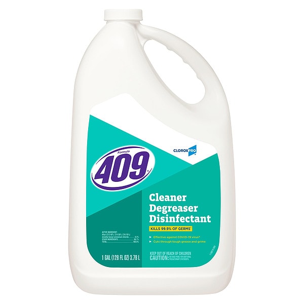 Formula 409 Cleaner/Degreaser Disinfectant, 1 Gal Jug, Liquid, Clear, 4 ...