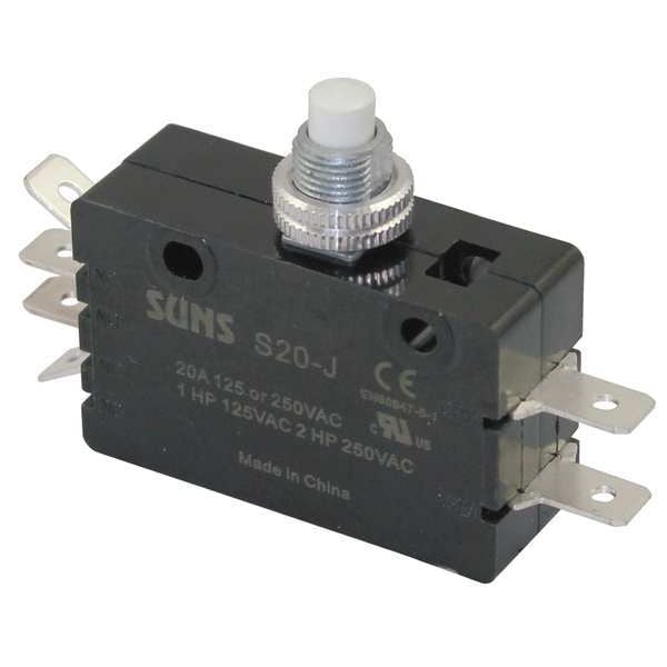 Zoro Select Industrial Snap Action Switch, Panel Mount, Plunger ...