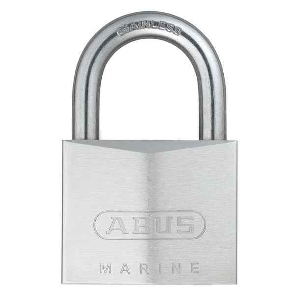 Abus Padlock, Keyed Alike, Standard Shackle, Rectangular Brass Body ...