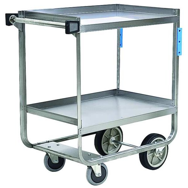 Zoro Select Corrosion-Resistant Utility Cart with Single-Side Flush ...