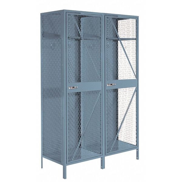 Lyon Add-On Bulk Storage Locker, 48 in W, 21 in D, 72 in H, 1 Shelves ...