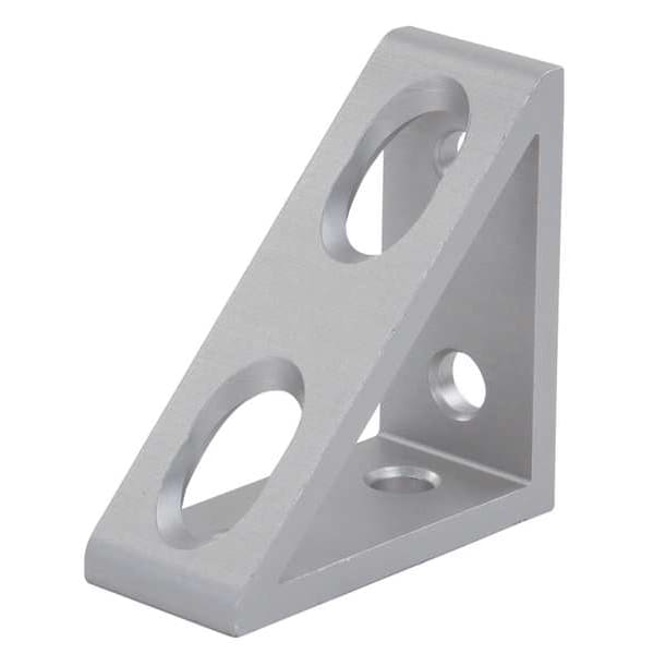 80/20 Inside Corner Bracket, 4 Mounting Holes, 3 in L, 1-5/16 in W ...