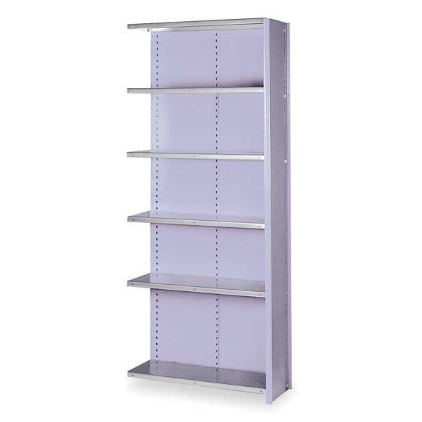 Lyon Metal Shelving, 24"D x 36"W x 84"H, 6 Shelves, Steel DD8262X | Zoro