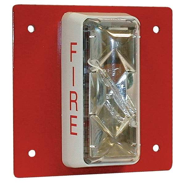 Edwards Signaling Strobe, Steel, Red CS405-7A-T | Zoro