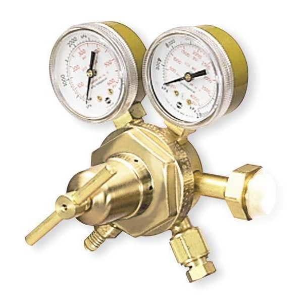 Victor Gas Regulator, Nitrogen, Single Stage, 0.965"-14 Inlet, 1/4 in ...