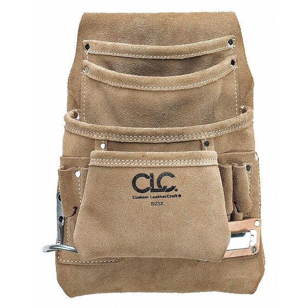 Clc Work Gear Tool Pouch, Tool Pouch, Tan, Leather, 10 Pockets I923X | Zoro