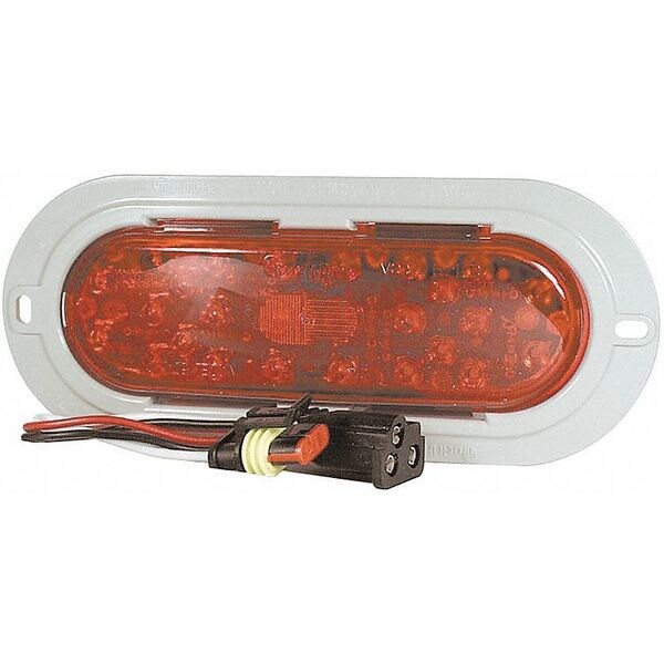 Truck-Lite Stop-Turn-Tail, Oval, LED, Red 60052R | Zoro