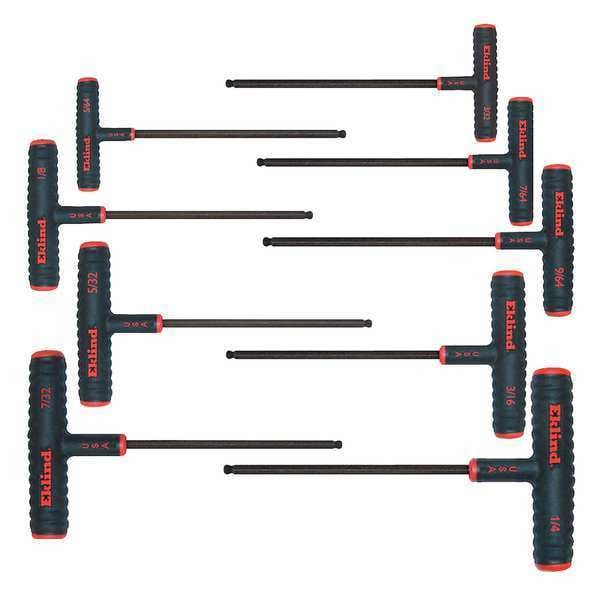 Eklind 9 Piece SAE T-Shape Hex Key Set, 60809 60809 | Zoro