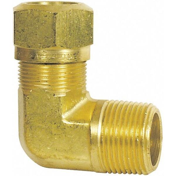 Zoro Select Connector, Male Elbow, 1/2x3/4PK2 5LNZ3 | Zoro