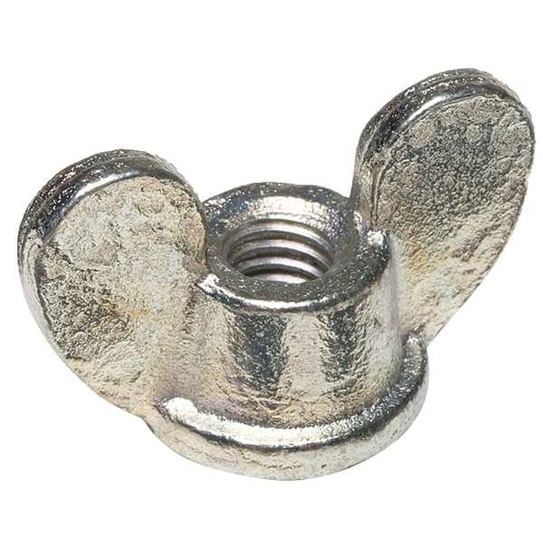 Zoro Select Wing Nut, 5/16"-18, Steel, Zinc Plated, 1 in Ht, 1-5/8 in ...