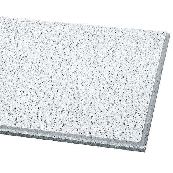 Armstrong Fissured Ceiling Tile, 24 in W x 24 in L, 16 PK (705A) | Zoro