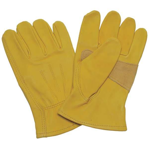 Condor Leather Drivers Gloves, Cowhide ( Double Palm ), Shirred Slip-On ...