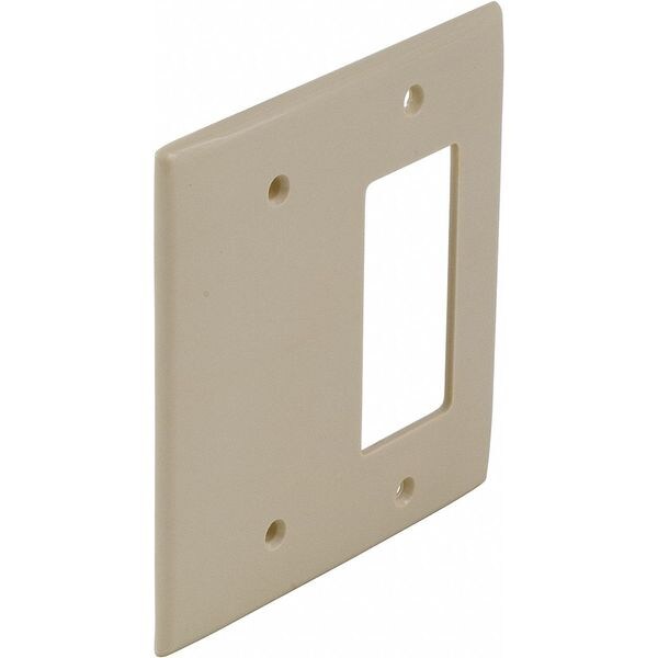 Square D Toggle Switch/Blank Wall Plate, Number of Gangs: 2 ABS, matte ...