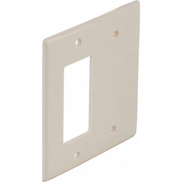 Square D Toggle Switch/Blank Wall Plate, Number of Gangs: 2 ABS, matte ...