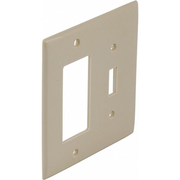 Square D Toggle Switch Wall Plate, Number of Gangs: 2 matte Finish ...