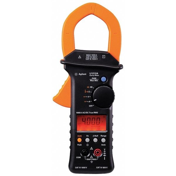 Keysight Technologies Clamp Meter, LCD, 1000 A, 2.0" (51mm) Jaw ...