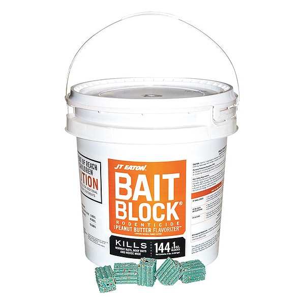 Jt Eaton Rodenticide,Green Blocks,9 lb. Pail (709-PN) | Zoro