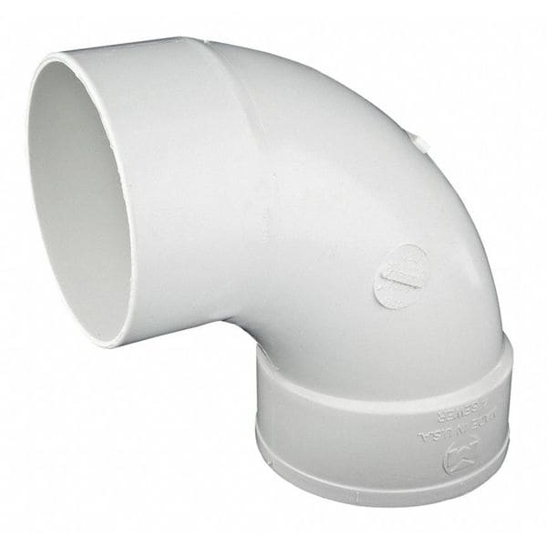 Charlotte Pipe And Foundry 6" Hub x Spigot PVC 90 Deg. Long Sweep ...