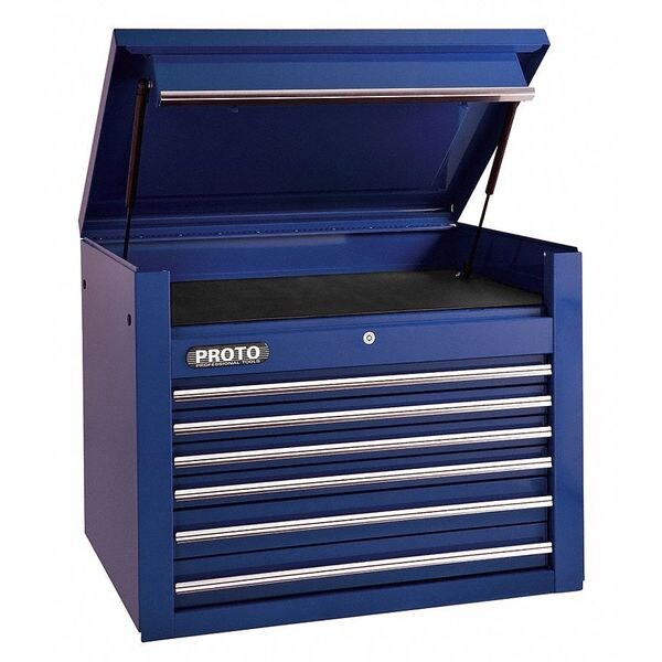Proto 45 Top chest, 6 Drawer, Blue, Steel, 34" W x 25" D x 27" H ...
