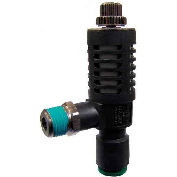 Smc ASV510F-N04-13S $25.25 Speed Exhaust Control Valve, 1/2, NPTxTube ...